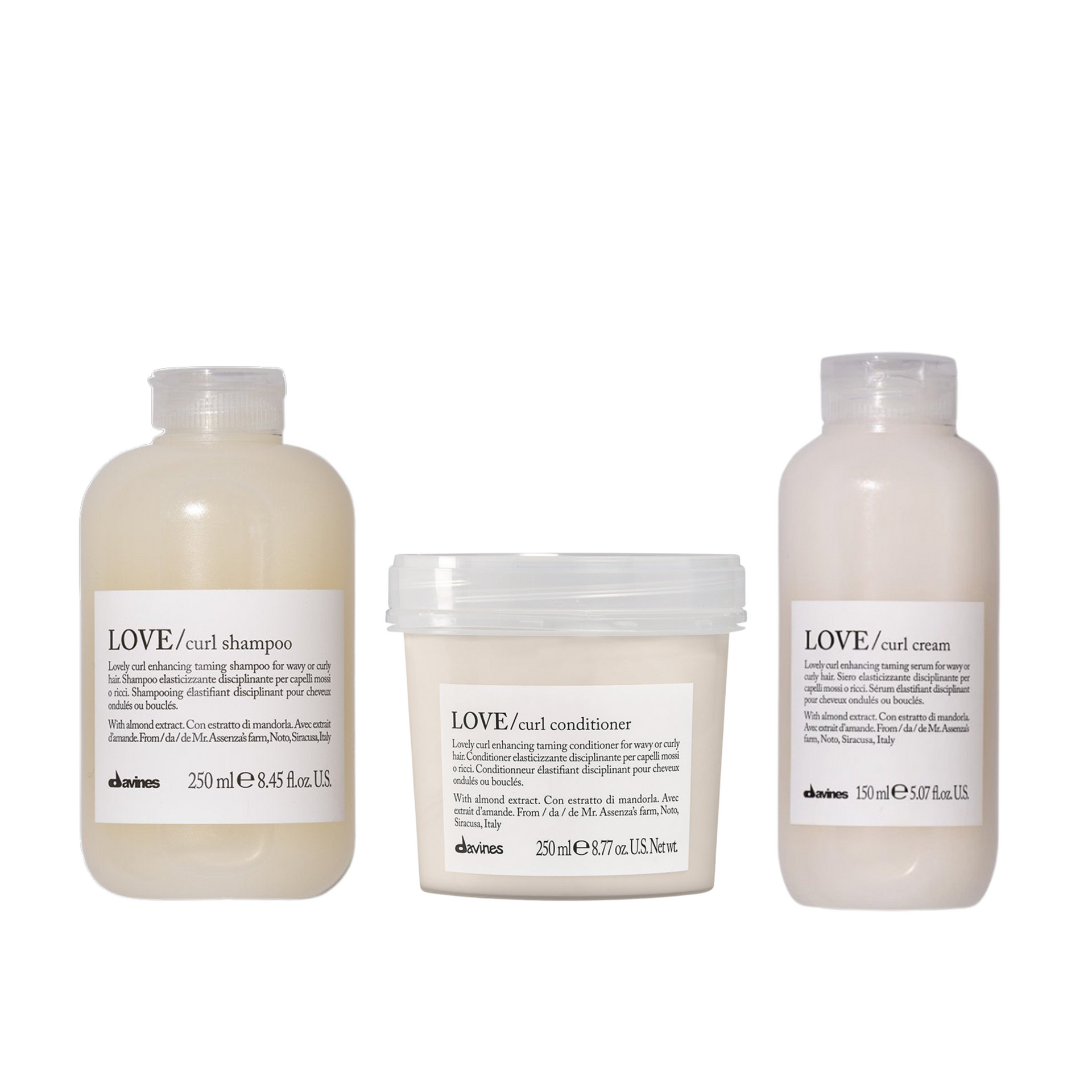 Pack Love Curl Cream Serúm elastizante + Shampoo y acond Rizos | Davin ...